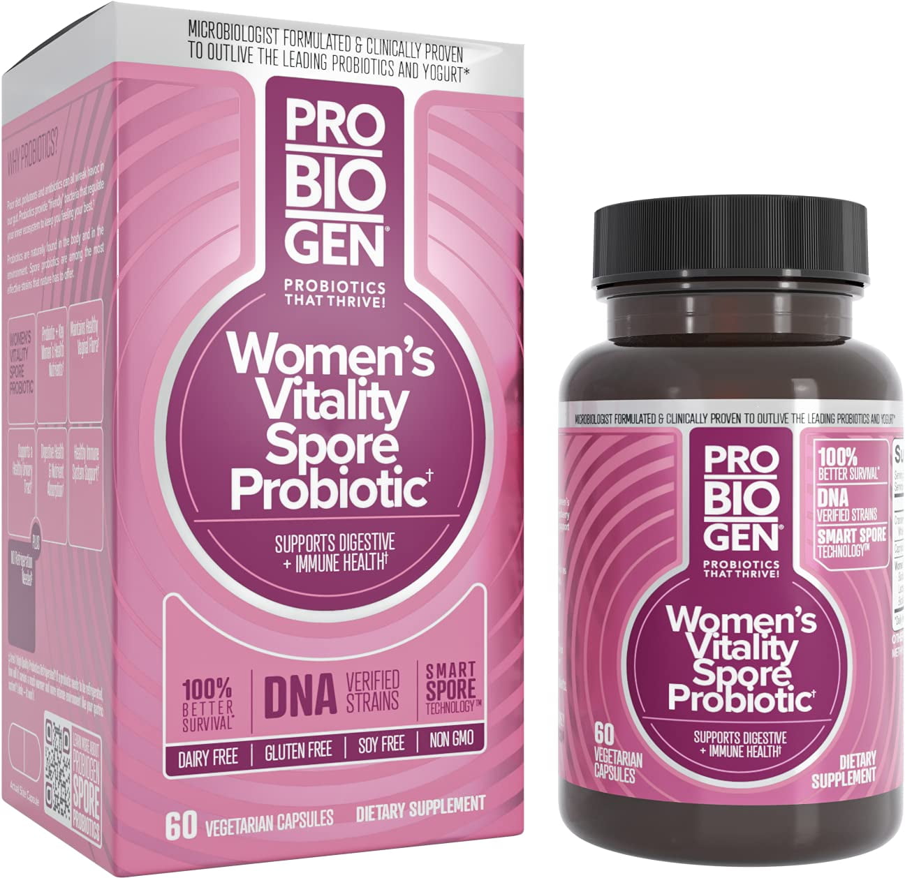 Suplemento Probiogen Women's Daily Vitality Probiotic 60 cápsulas ...
