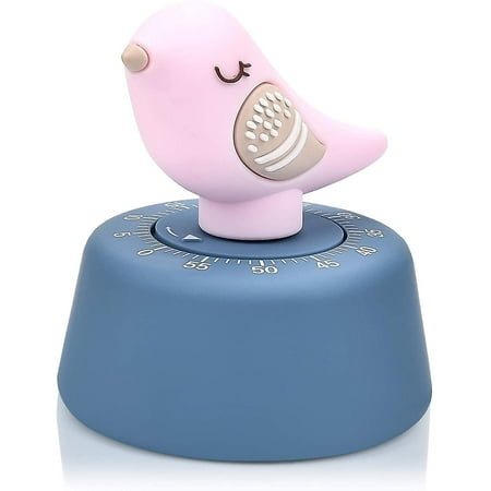 Kitchen Timer Craft Mechanical Wind Up Timer (blue Bird)(Pink ...