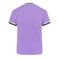 BiZtdJrK Men's Mesh Short Sleeve V-Neck T-Shirt Contrast Trim ...