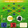 Aileqi Upgrade Giant Tic Tac Toe Game Outdoor, 4 ft x 4 ft Portable Tic ...