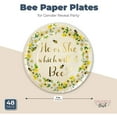 Bee Paper Plates for Gender Reveal Party (7 In, 48 Pack) - Walmart.com