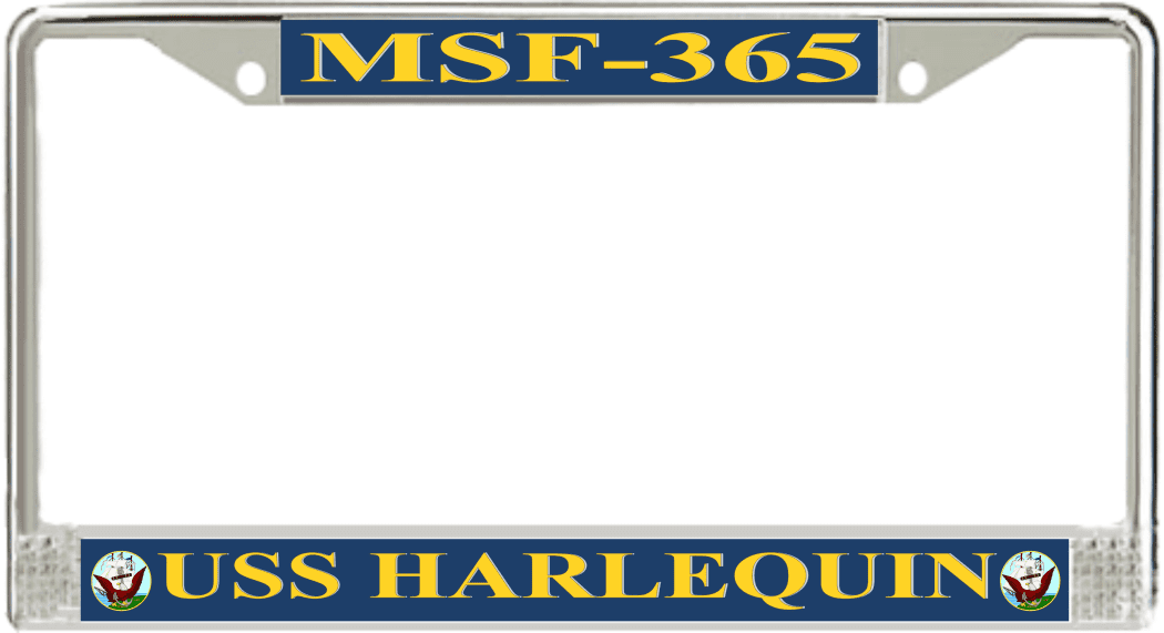 USS Harlequin MSF-365 License Plate Frame - Walmart.com