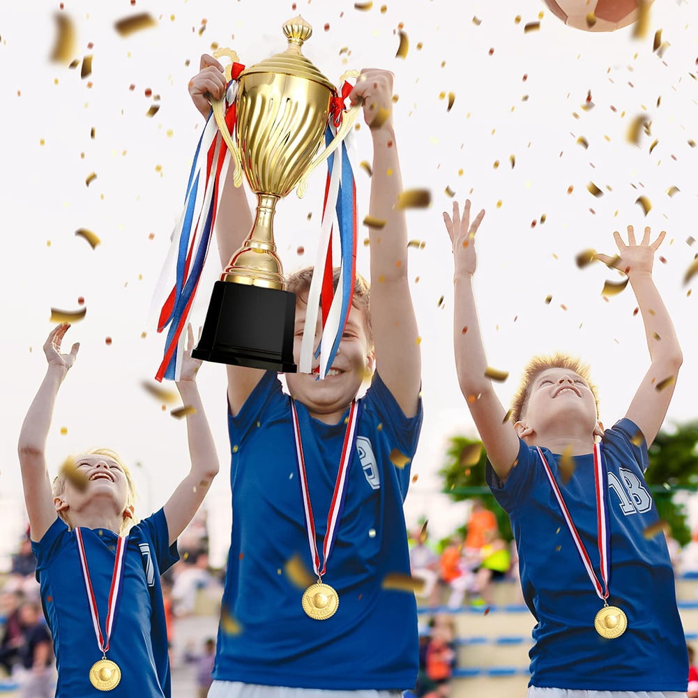 Buy 11 Inch Gold Award Trophy for Kids Trophy Cup for Soccer Winner ...