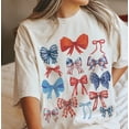 4th Of July Shirt American Girl Graphic Tee Coquette Bow T shirt Red ...