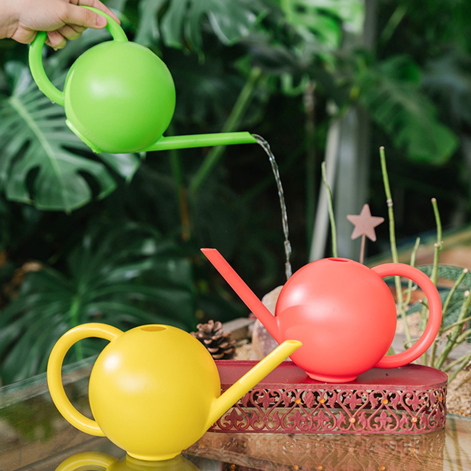 Visland Long Nozzle Watering Can for Succulent Plants Home Garden ...