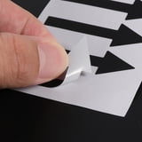 Uxcell 2x1" Arrow Sticker Directional Sign Adhesive Removable Floor ...