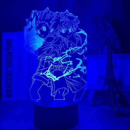 FYBTO Anime Character Night Light，Gon and Killua Figure 3D Night Light ...