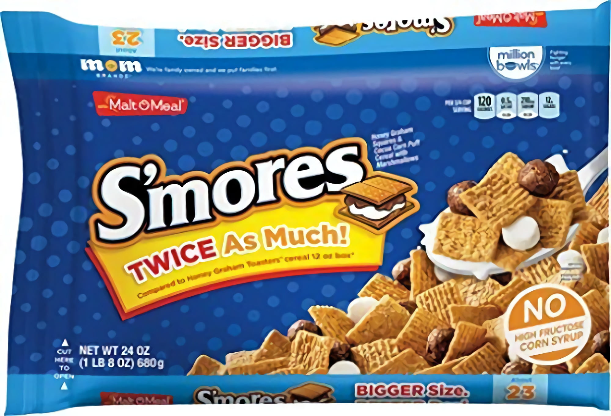 Malt-O-Meal Brand Cereals, Smores, 24-Ounce Bag (Pack of 3) - Walmart.com