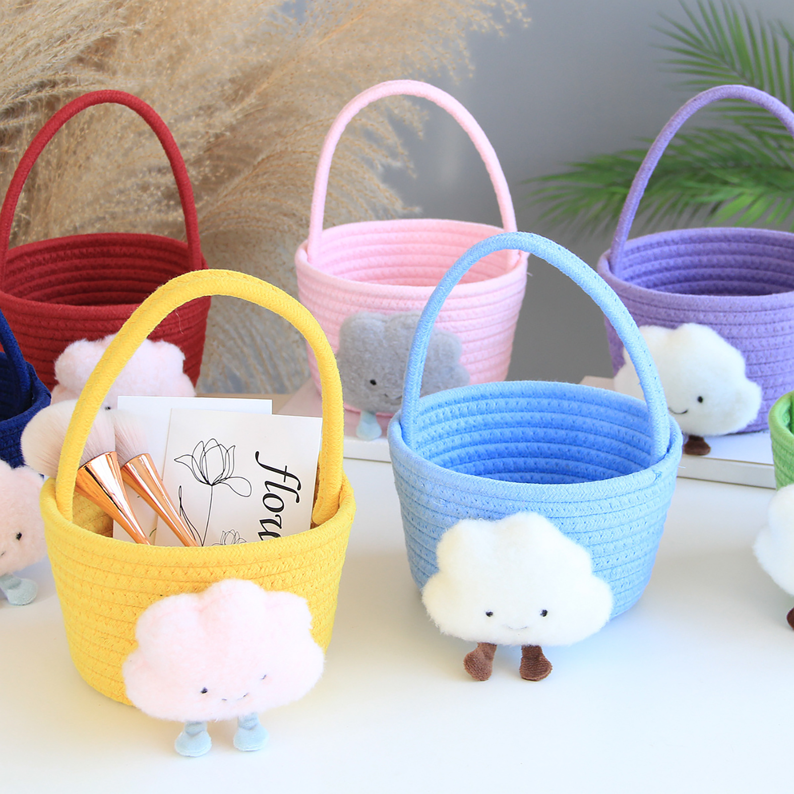 Xinwanna Storage Basket Long-lasing Foldable Small Cute Baby Toy Basket ...