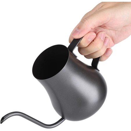 Black Stainless Steel Drip Coffee Pot Gooseneck Long Narrow Spout ...