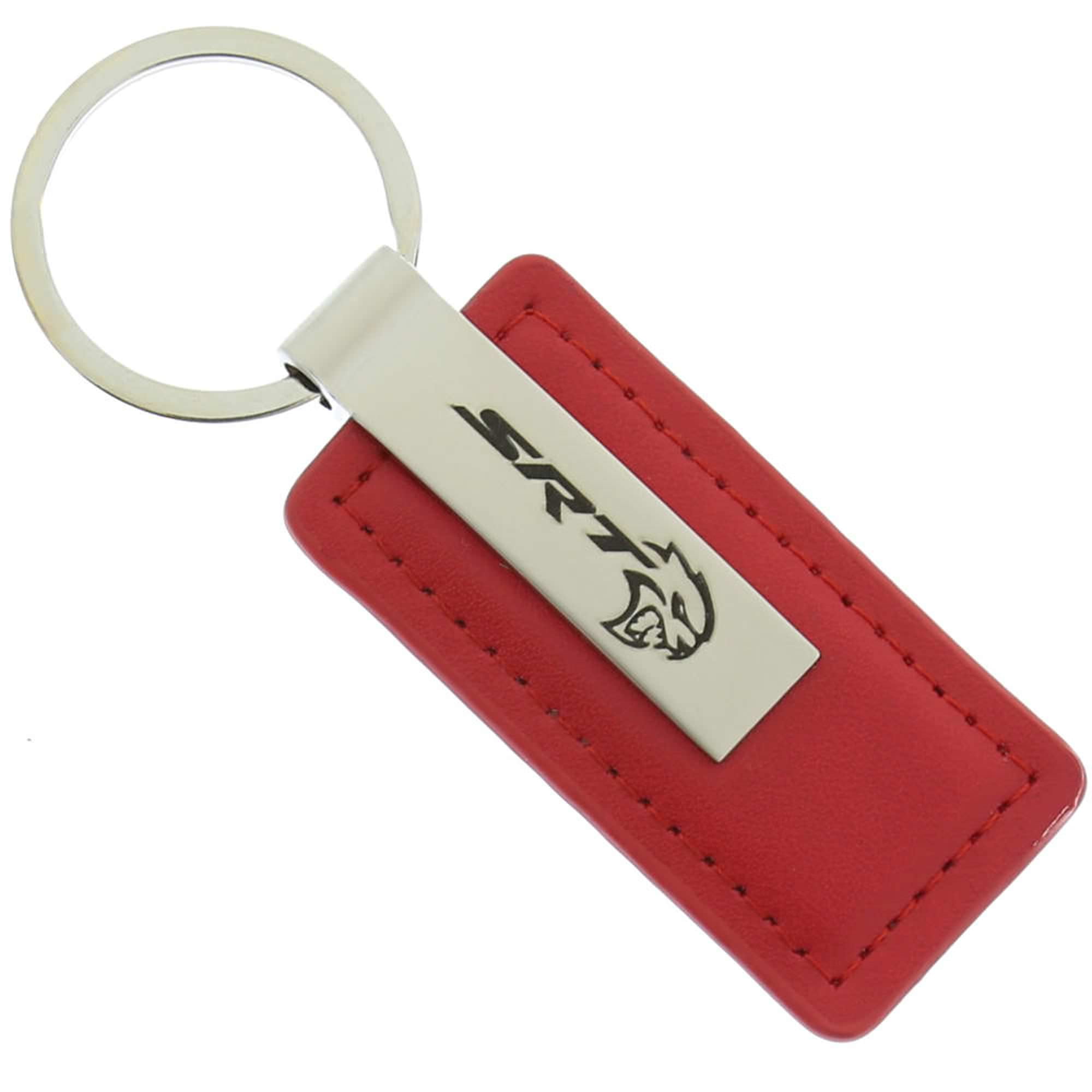 Dodge SRT Hellcat Leather Keychain (Red) - Walmart.com