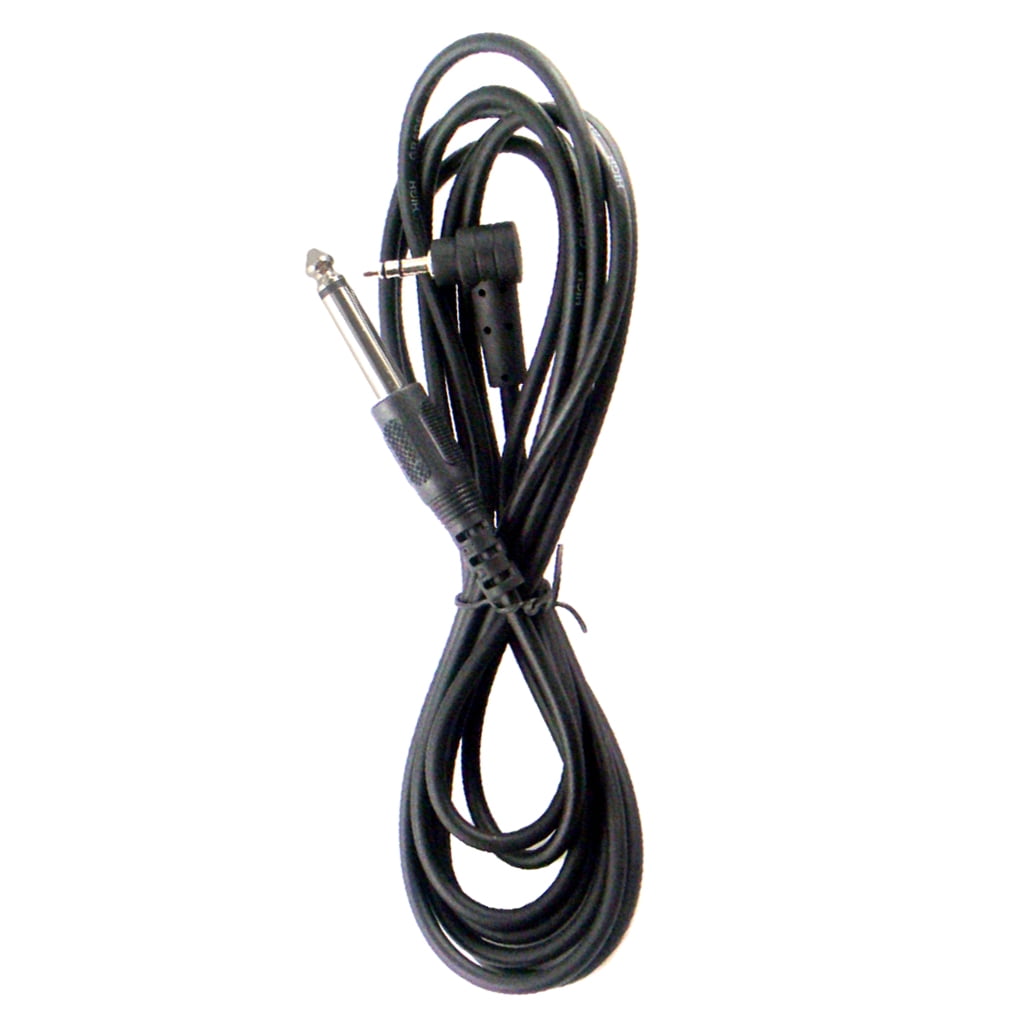 6 . 35mm Jack Plug Guitar Accs Straight Audio Amp Cable Black - Walmart.com