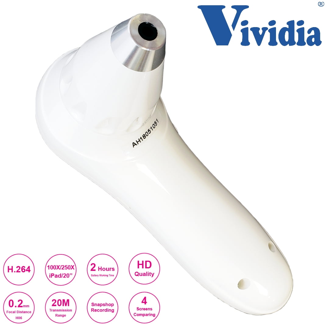 Vividia H06 WiFi Wireless Portable Hair Scalp Skin Microscope for iOS ...