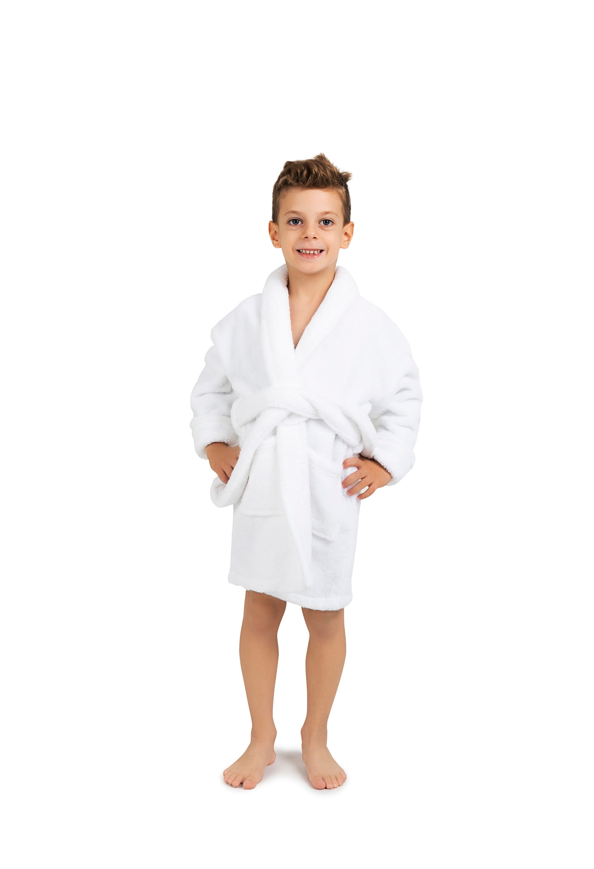 BC BARE COTTON Bare Cotton Kids Microfiber Fleece Shawl Robe - Boys ...