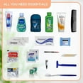 Unisex Toiletry Travel Kit, 20 Piece TSA Approved Personal Care ...