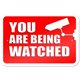 You Are Being Watched Video Surveillance Sign - Walmart.com