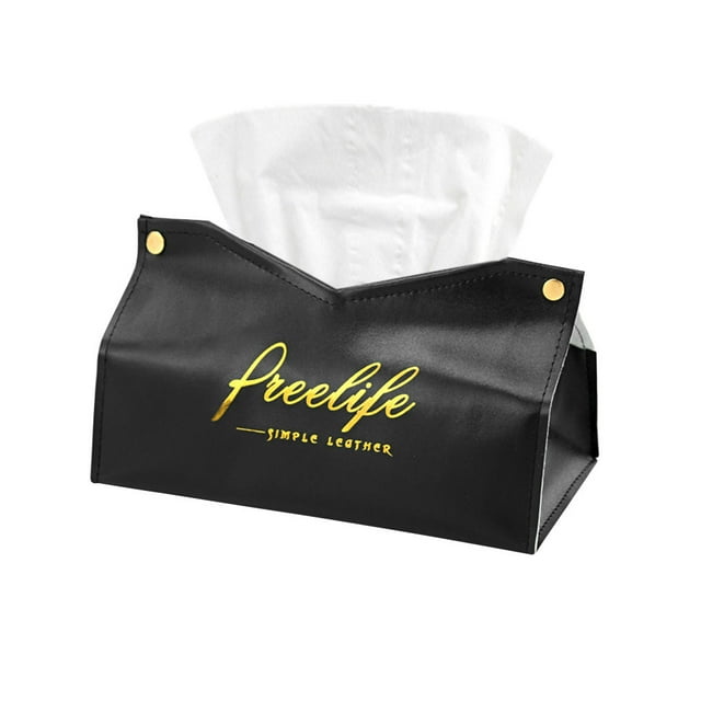 Tissue Paper Organizer Living Room Paper Box Faux Leather Napkin ...