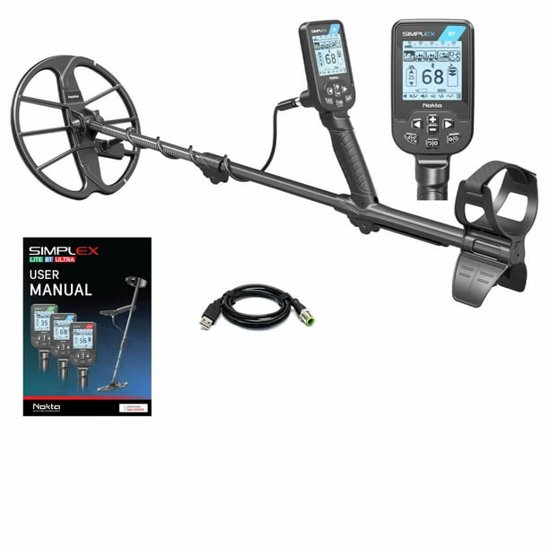 Nokta Simplex BT Waterproof Metal Detector with 11" DD Coil - Walmart.com