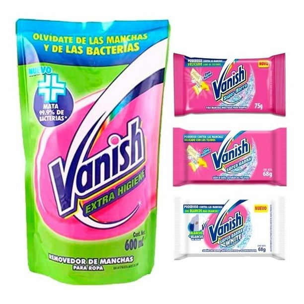 Kit Vanish Detergente Liquido Extra H Jabon Barra | Walmart en línea