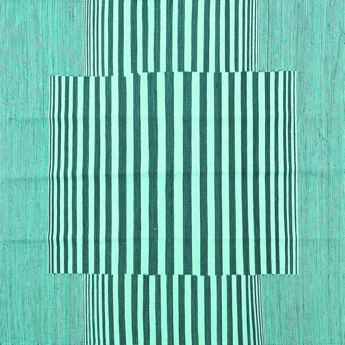 Ahgly Company Indoor Square Solid Turquoise Blue Modern Area Rugs, 4 ...