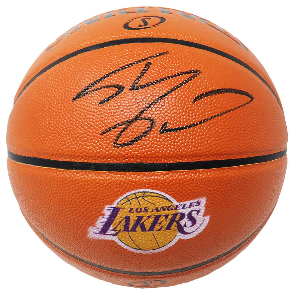 Shaquille O'Neal Signed Spalding Los Angeles Lakers Logo Game Series ...