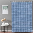 Bathroom Shower Curtain Retro Blue Striped Waterproof Shower Curtains ...