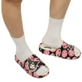 Kuromi Head With Pink Skull Toss Icons Women's Slides-Medium - Walmart.com