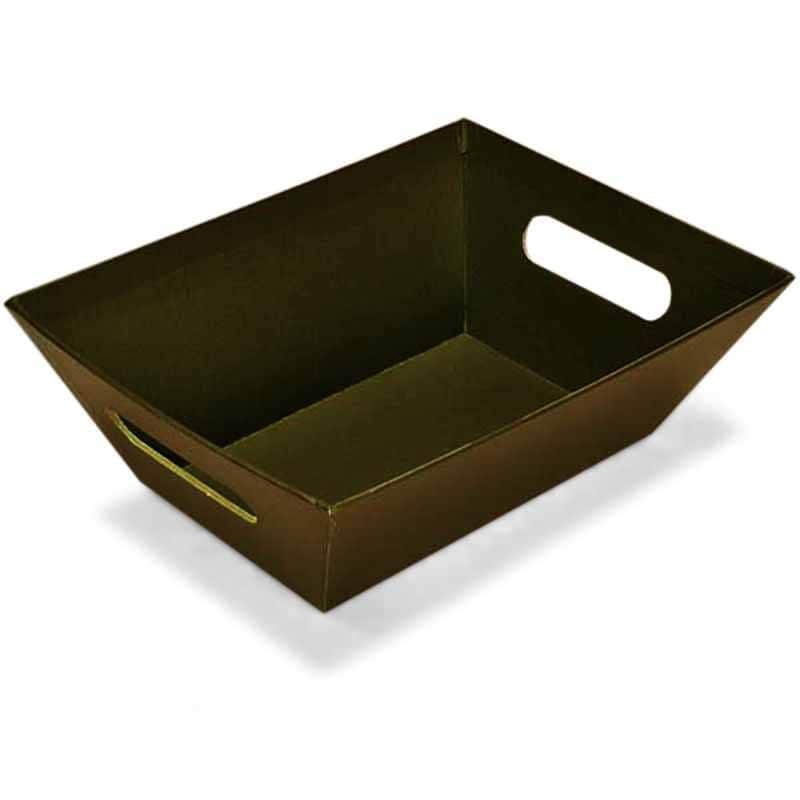 50ea - 12 X 10" X 3 1/2" Brown Heavy Cardboard Basket Tray Christmas by ...