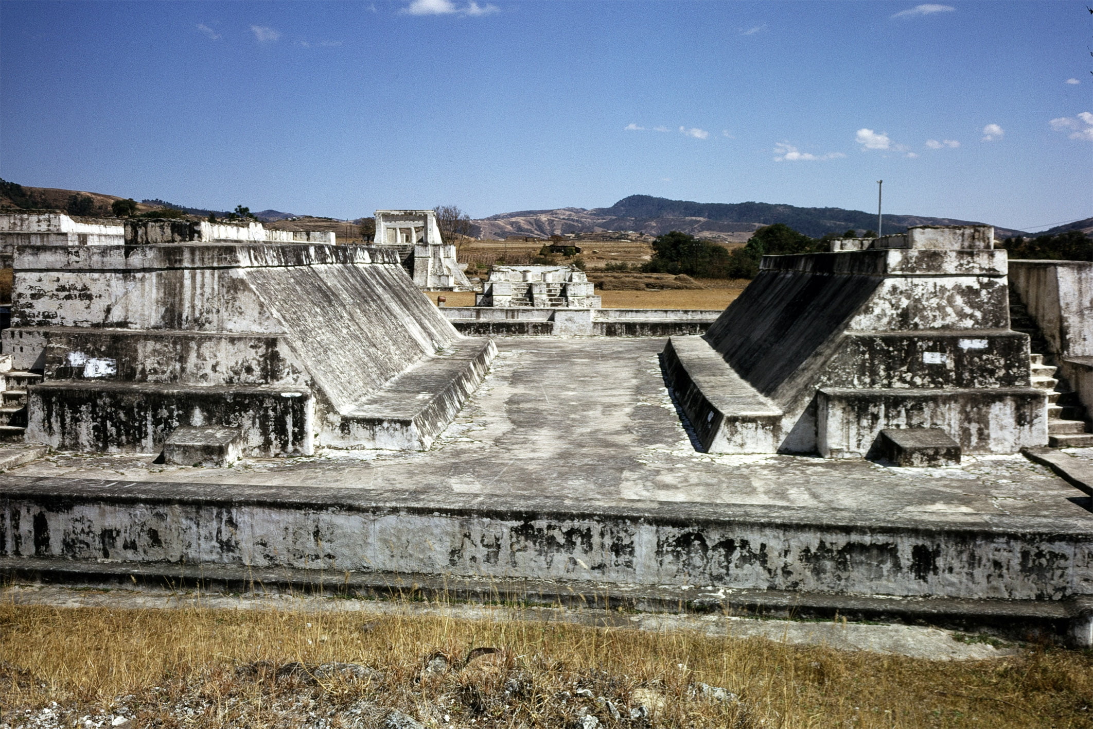 24x36 gallery poster, Postclassic Mayan ballcourt at Zaculeu, in the ...