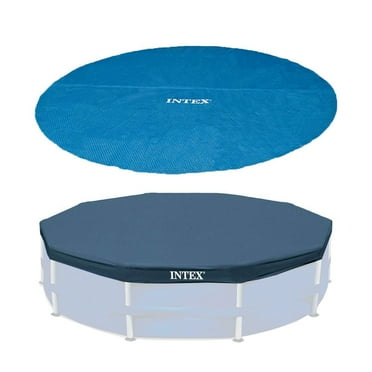 Intex 8 Foot Easy Set Cover for Above Ground Swimming Pool Vinyl Round ...