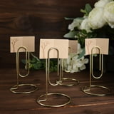 Efavormart 5 Pack | Gold Metal 5" Paperclip Card Holder Stands, Table ...