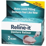 Reline-It Advanced Denture Reliner Kit For Both Upper & Lower Dentures ...