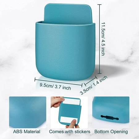 6 Pieces Wall Mounted Remote Control Holders Self Adhesive Storage Box ...