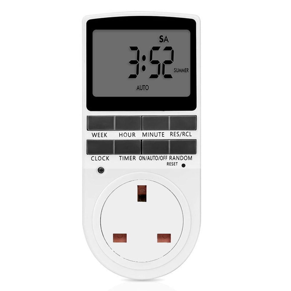 Yoone 230V LCD Display Digital Timer Switch Electrical Outlet Countdown ...