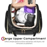 Byootique Double Layer Nail Polish Case Storage Organizer With 2 ...