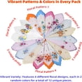 AUQ Soft Cotton Handkerchiefs for Women - 12 Pack Vintage Ladies ...