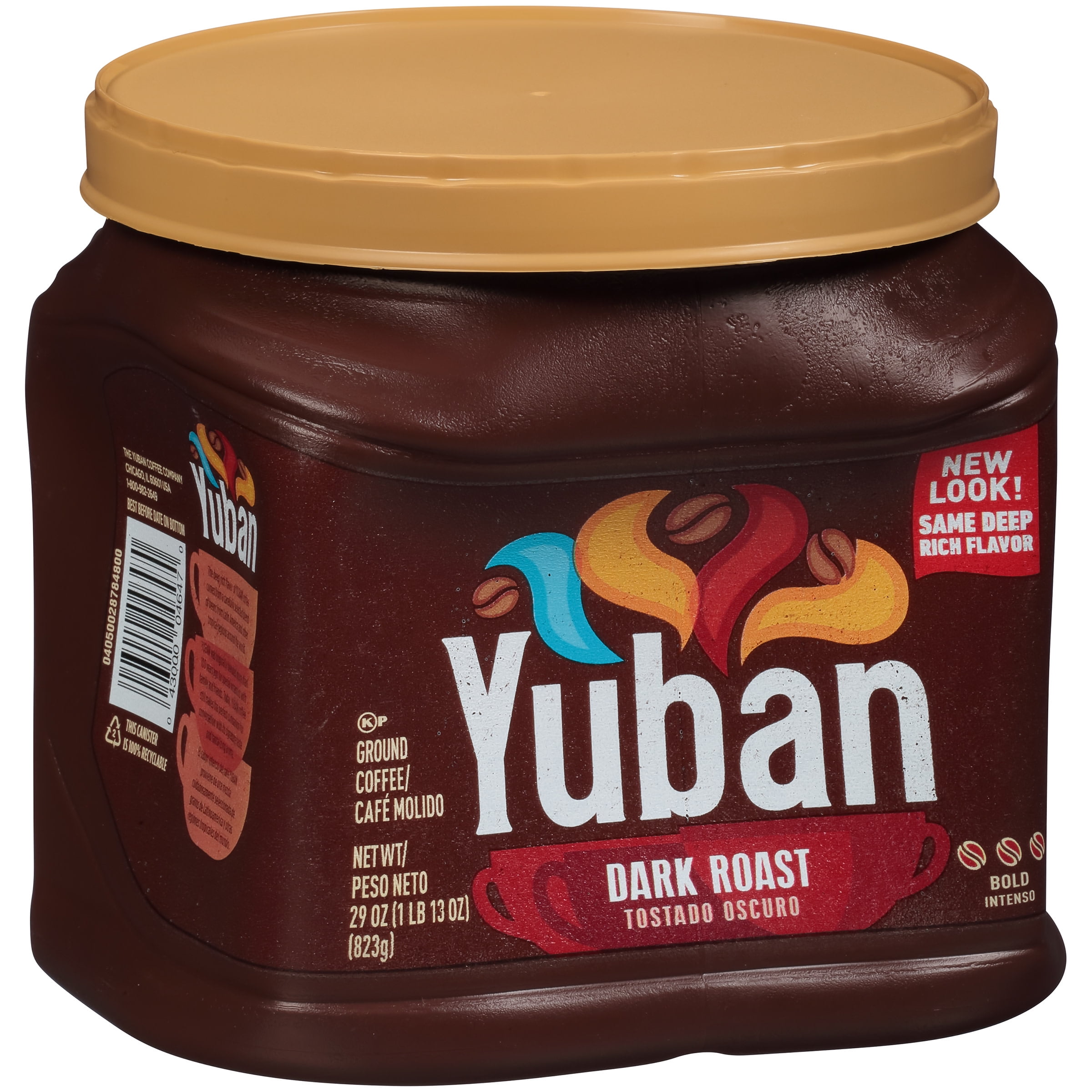 Yuban Dark Roast Ground Coffee 29 oz Canister - Walmart.com - Walmart.com