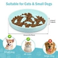 Threns Cat Slow Feeder Bowl Pet Slow Food Bowl Ceramic Slow Feeder Dish ...