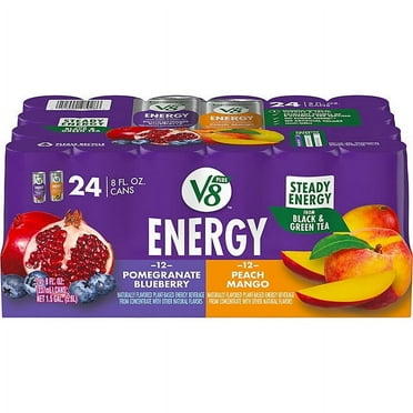 V8 +Energy Variety Pack, 8 fl oz Cans, 6 Flavors - Walmart.com