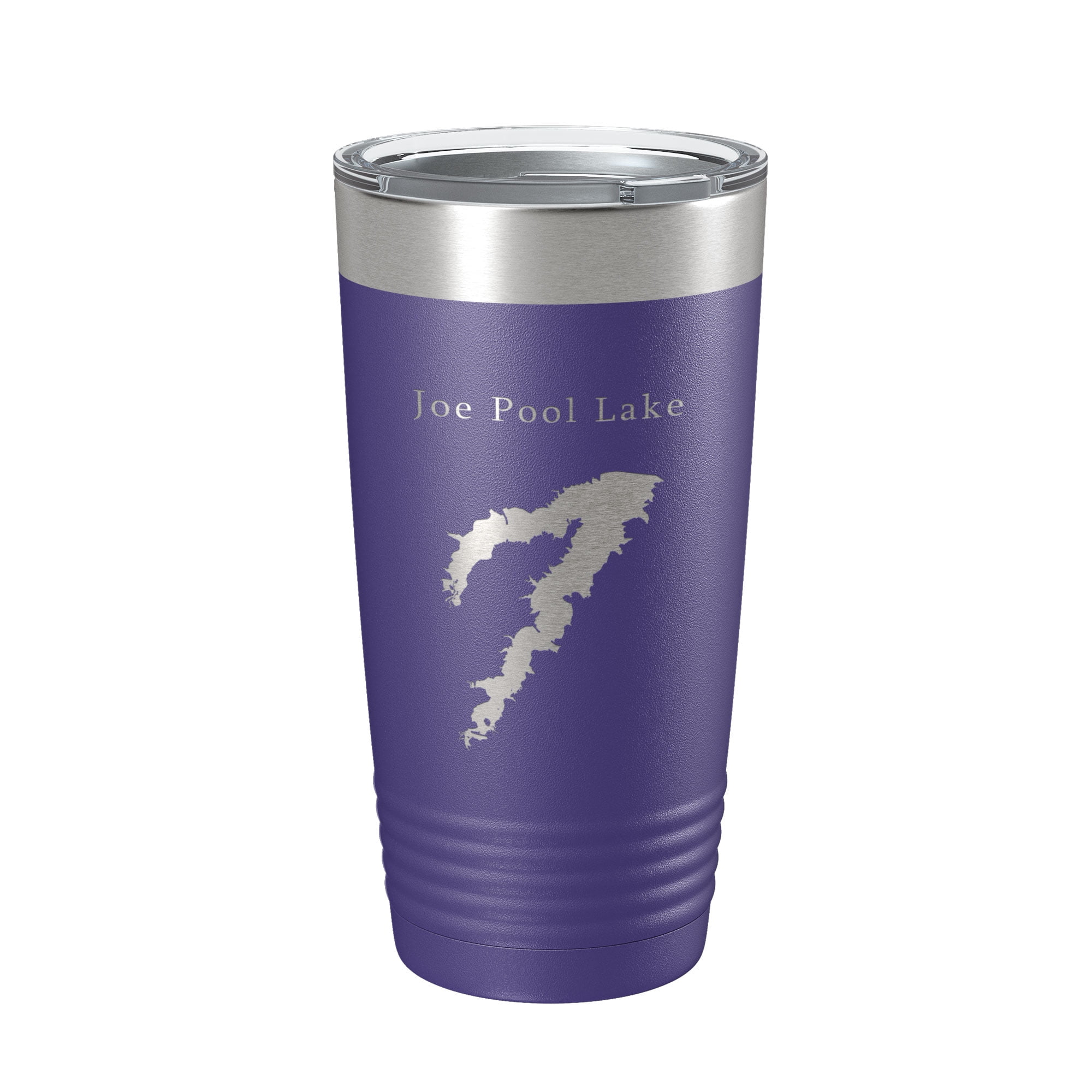 Joe Pool Lake Map Tumbler Travel Mug Insulated Laser Engraved Coffee ...