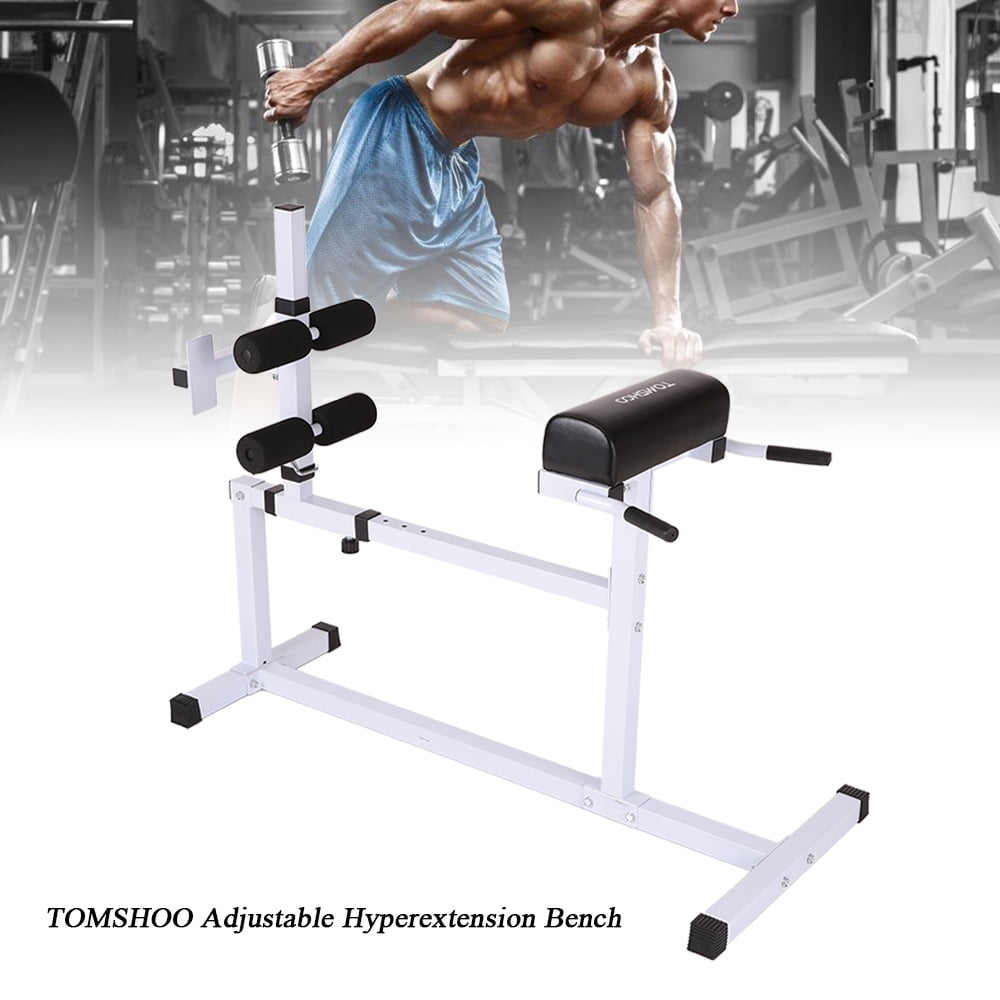 TOMSHOO Adjustable Abdominal Back Exercise Hyper Extension Bench ...