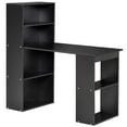 "HomCom 47"" Office Compact Computer Desk Hutch with Ample Storage ...