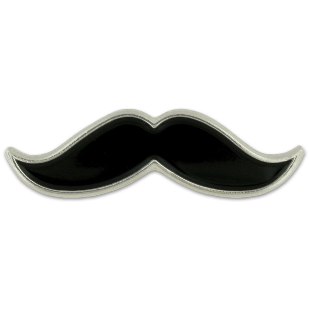 PinMart's Hipster Mustache Trendy Cute Enamel Lapel Pin - Walmart.com
