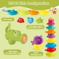 Norkbeng 16PCS Baby Bath Toys, Water Table Toys, Mold Free, Float ...