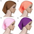 SPRING PARK 20 Colors Women's Solid Color Short Hijab Bonnet Cap ...