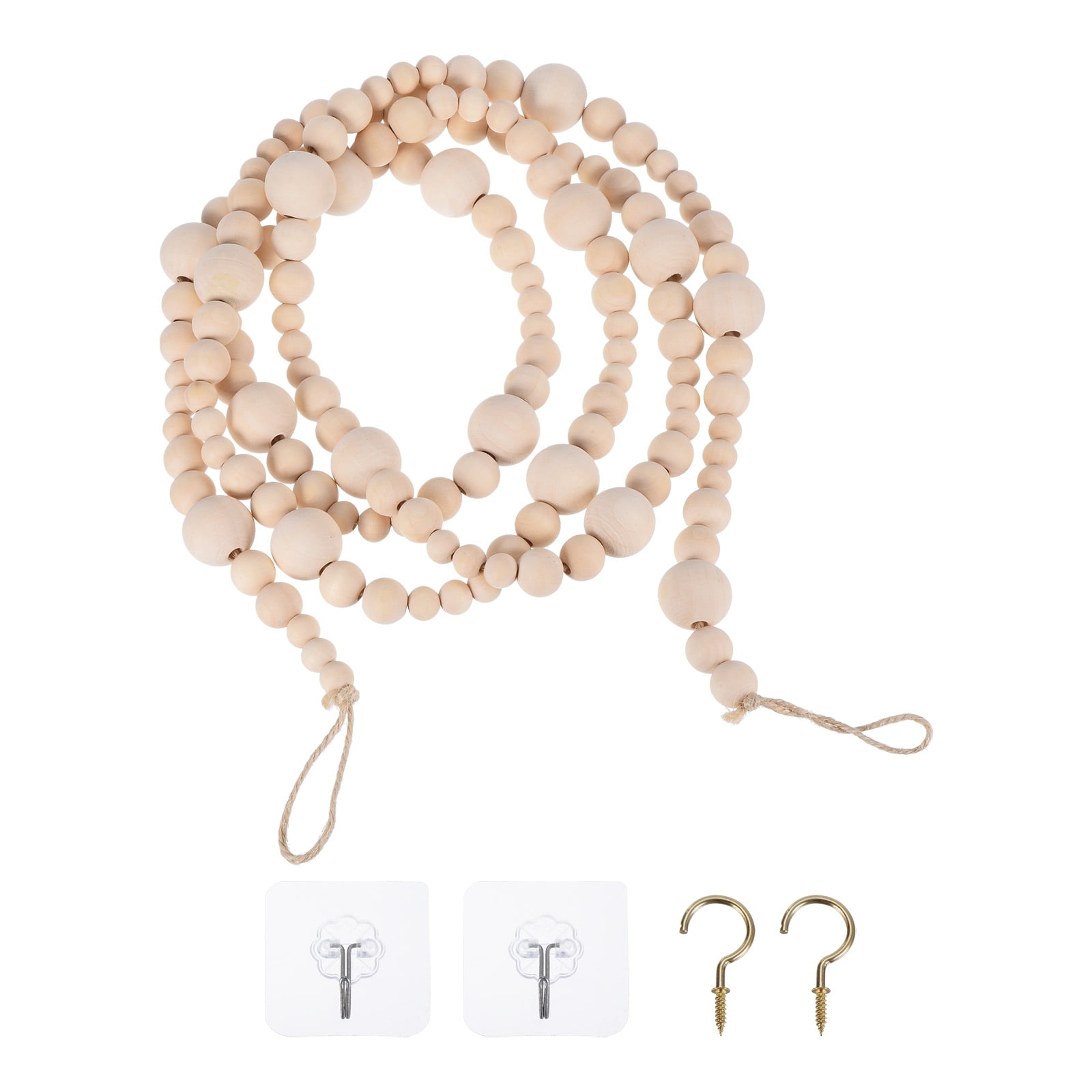 Click here for Unique Bargains 83 Inch Wood Bead Garland Home Dec... prices