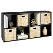 Black Bookcase With Interlocking Shelves - Walmart.com