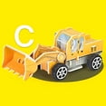 Linjieee 3D Stereo DIY Pull Back Inertial Engineering Car Assembly ... Linjieee 3D Stereo DIY Pull Back Inertial Engineering Car Assembly ...