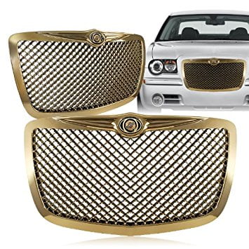 2005 - 2010 Chrysler 300/300C Gold Front Mesh Hood Bumper Grille w ...