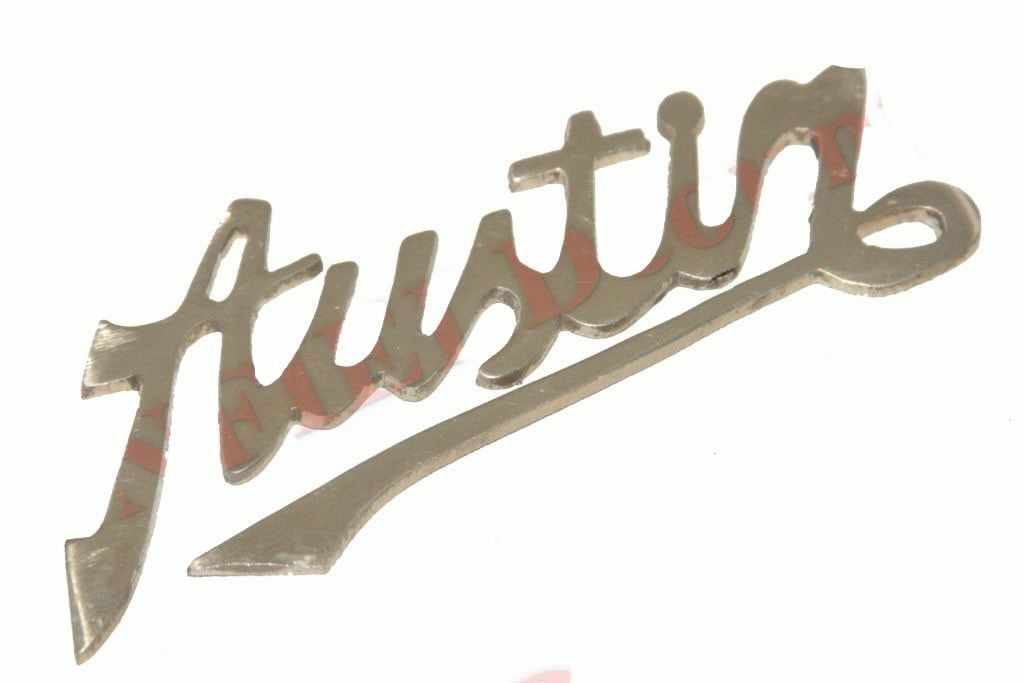 Austin Script Badge Monogram Motif 120mm Reproduced Brass Made ...